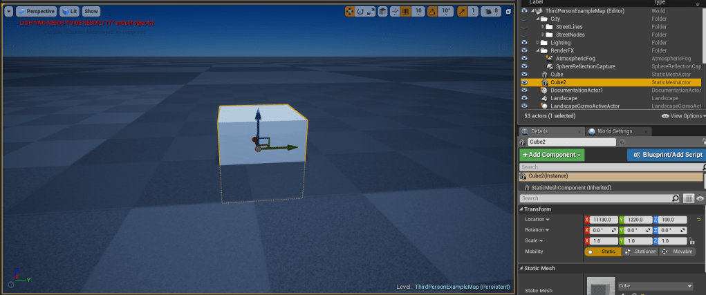 Unreal Engine Tip #4 – Merging Actors into Static Mesh – Think, Sleep ...