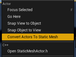Unreal Engine Tip #4 – Merging Actors into Static Mesh – Think, Sleep ...